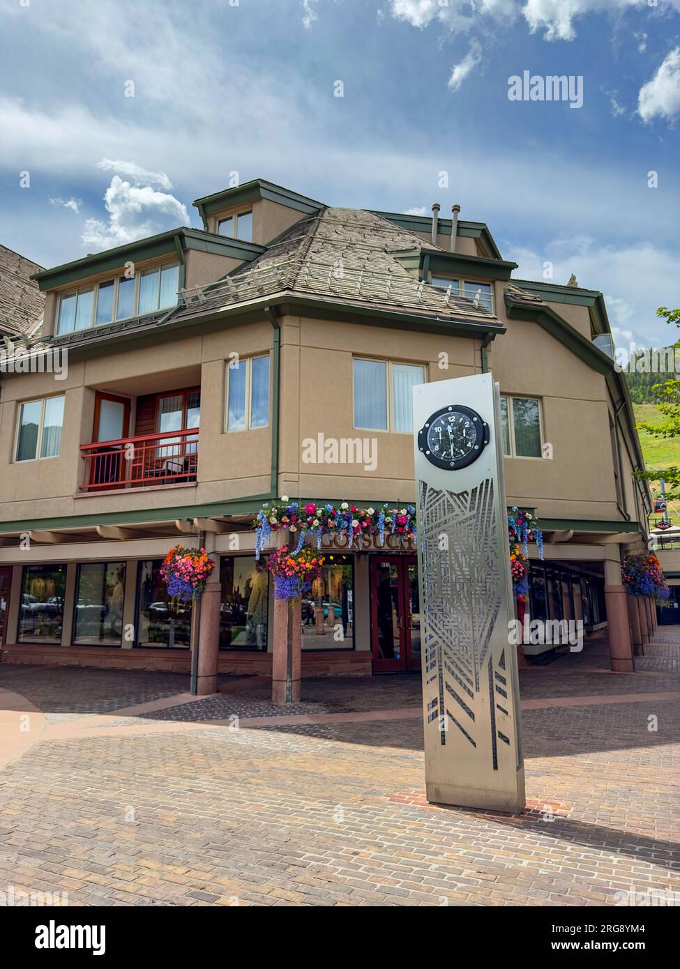 Aspen, CO, USA - July 27, 2023: Shops at Aspen Colorado Summer Stock ...