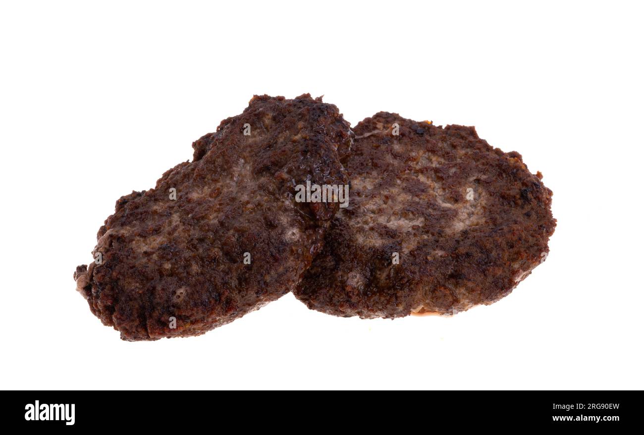 fried cutlet isolated on white background Stock Photo - Alamy