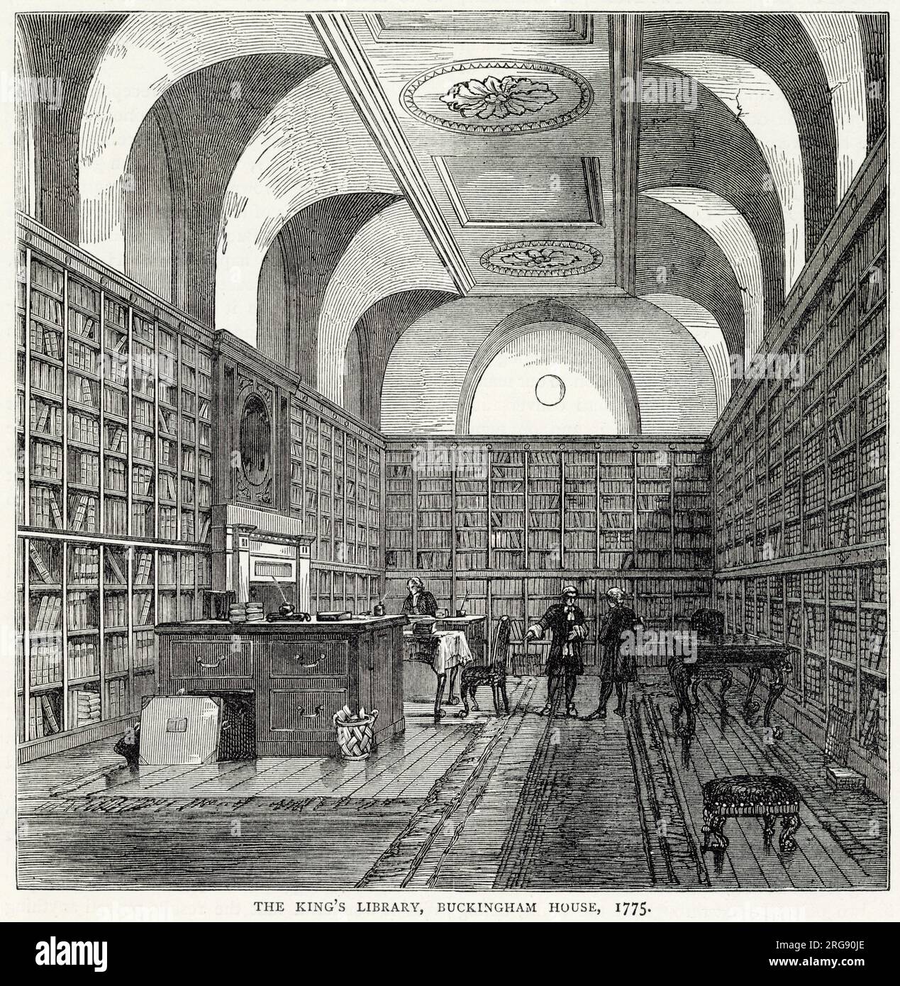 Interior of King's Library, Buckingham House Stock Photo - Alamy