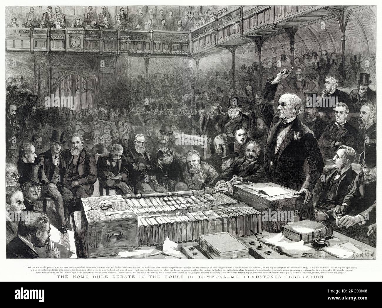 William Ewart Gladstone (1809 - 1898), English Liberal statesman ...