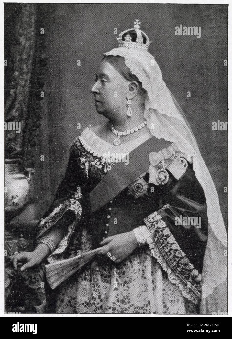 Queen Victoria (1819 - 1901), in State robes Stock Photo - Alamy