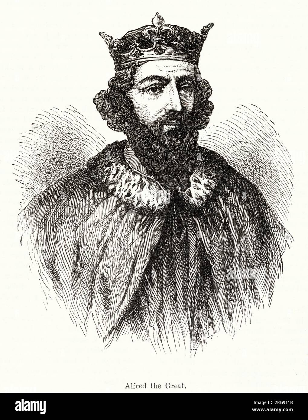 Alfred the Great (848/49 - 899), king of the West Saxons from 871 to c ...