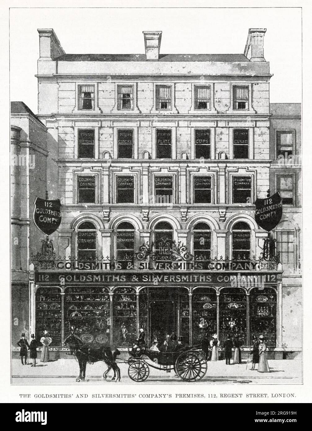 Exterior of Goldsmiths' and Silversmiths' Company, premises at 112 ...