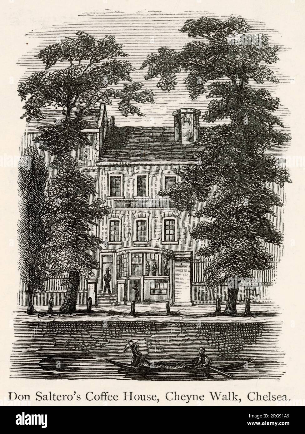 Exterior the Don Saltero's Coffee House in Cheyne Walk,Chelsea, London ...