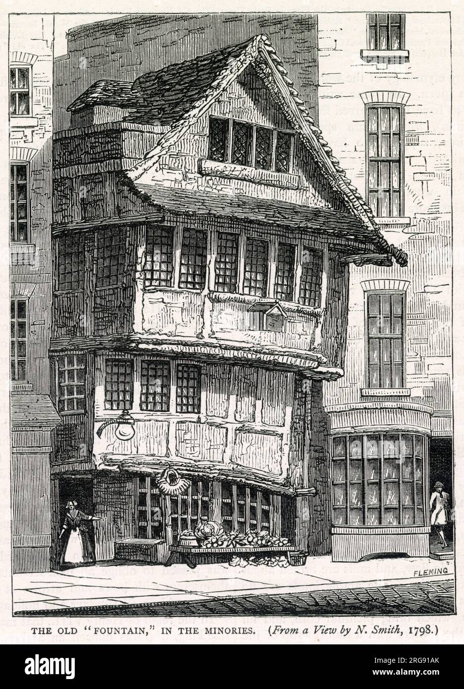 The 'Old Fountain' in the Minories, London, so solidly built that three ...