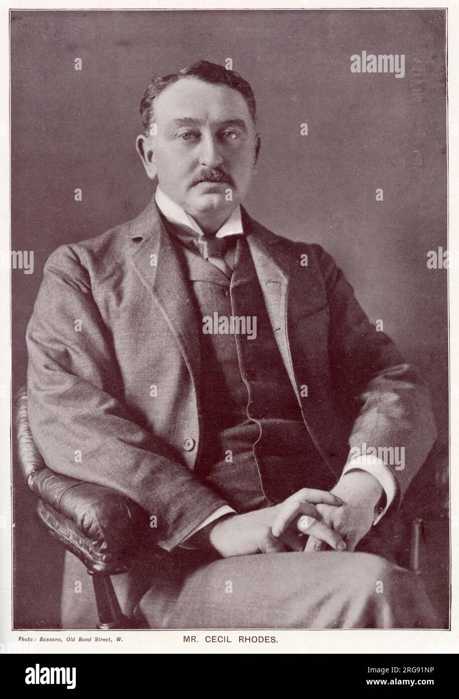 Cecil Rhodes (1853 - 1902), British mining magnate and politician in ...