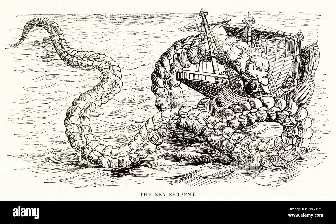 Giant Sea Serpent Drawing