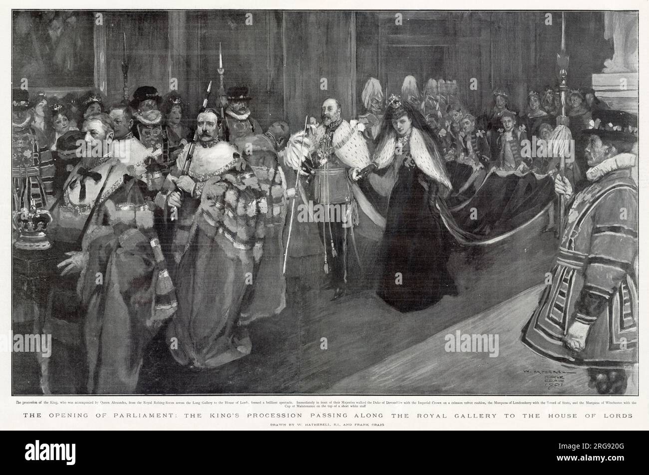 King edward vii opens parliament hi-res stock photography and images ...