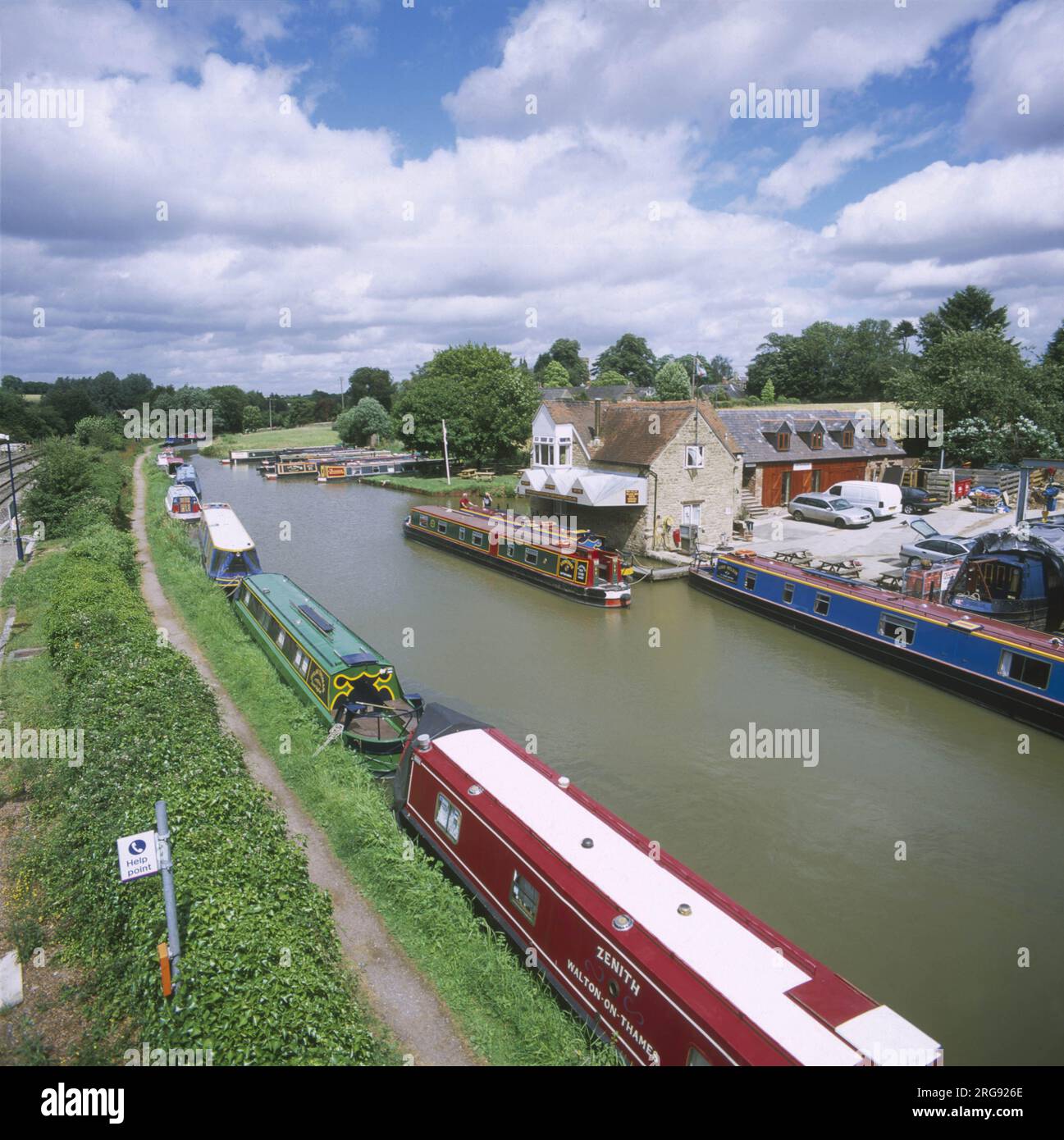 The Oxford Canal at Lower Heyford, Oxfordshire Stock Photo - Alamy