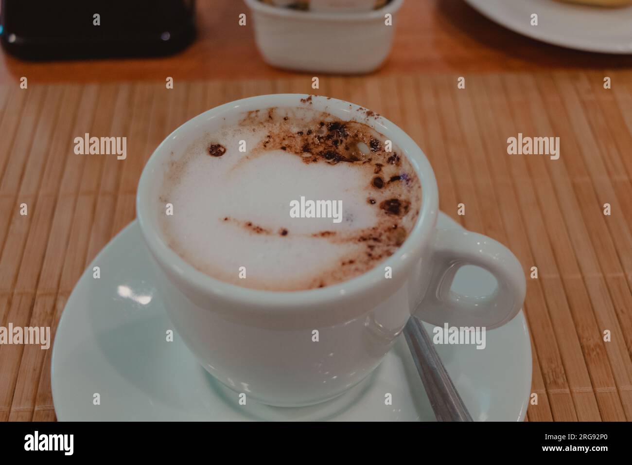 Cappuccino with foam hi-res stock photography and images - Alamy