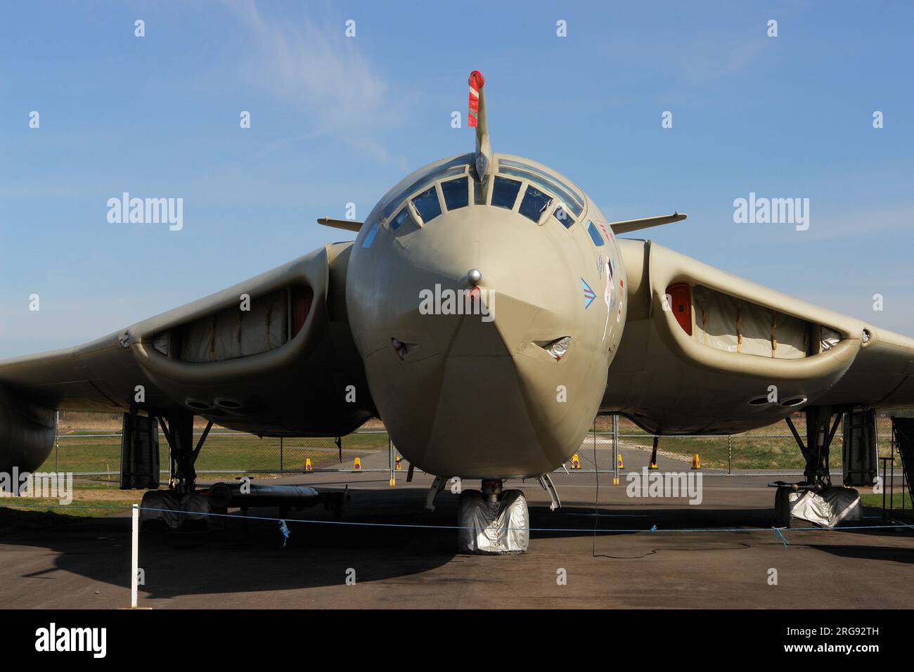 A Handley Page Victor K2 tanker aeroplane on display at the Elvington ...