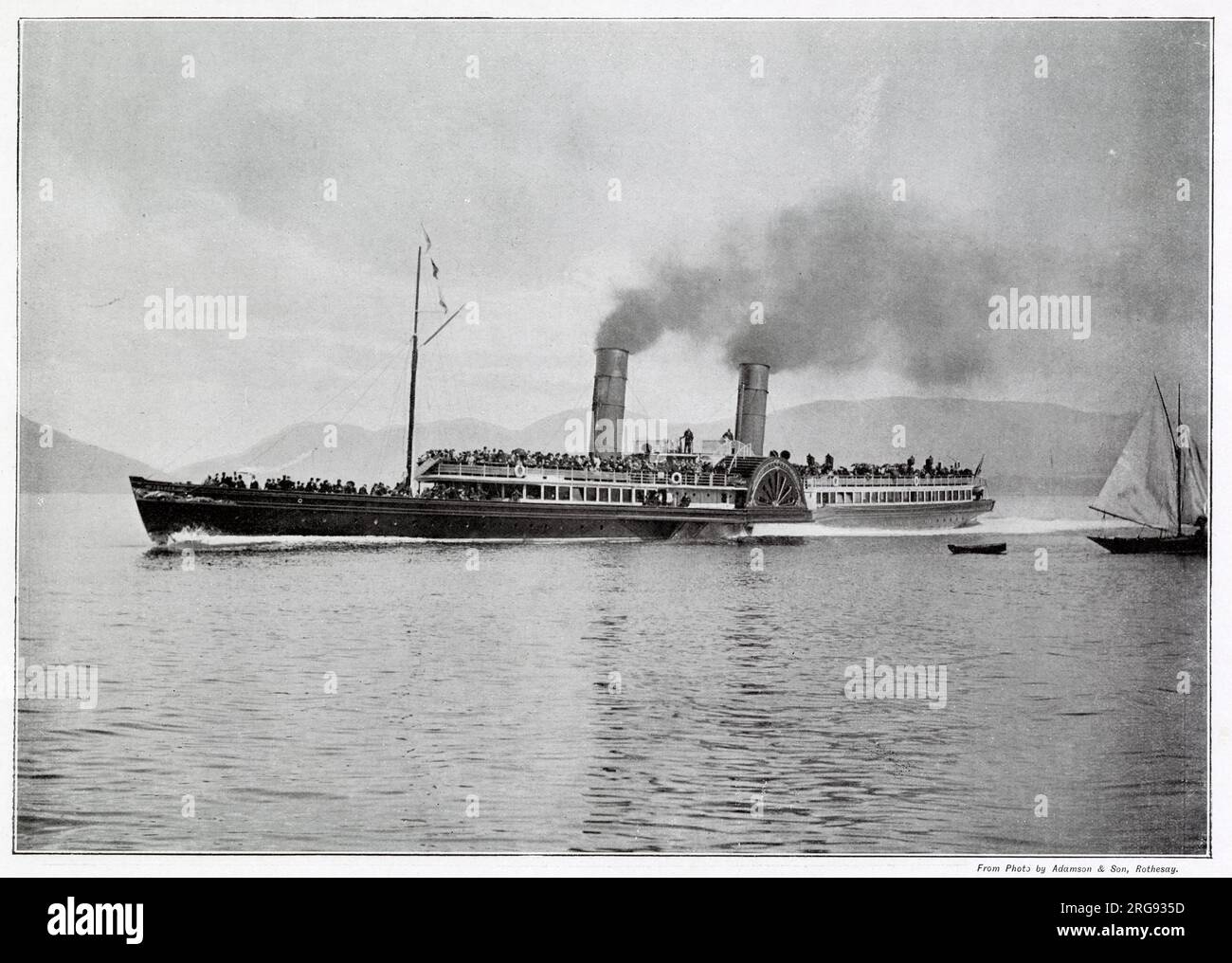 Pleasure steamer 316 feet in length, 50 feet across with dinning saloon ...