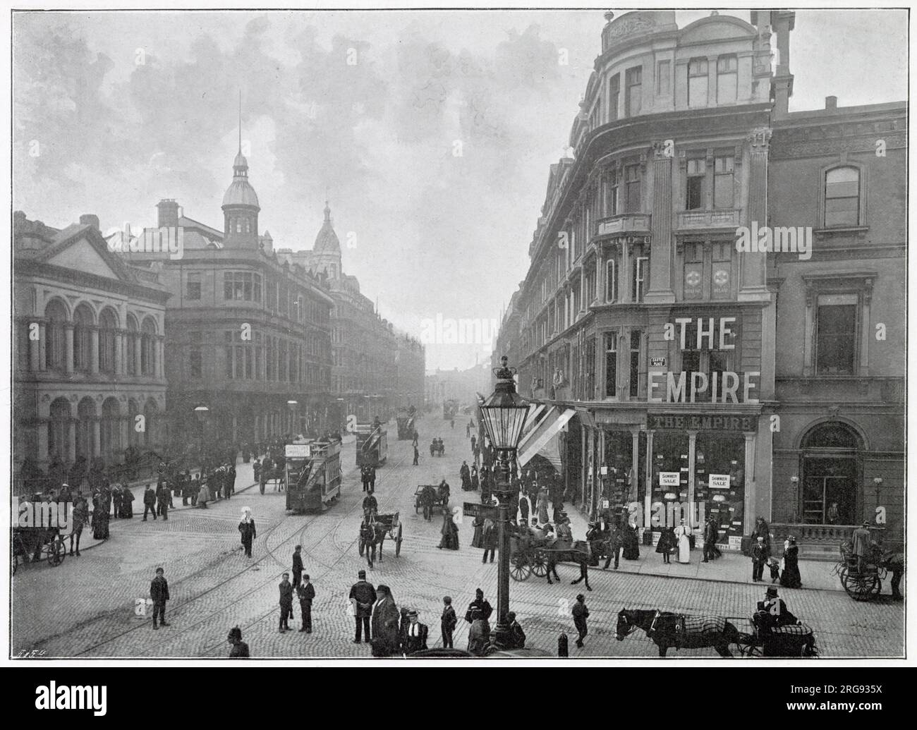 Photograph taken on the junction of Castle Place showing the Donegal ...
