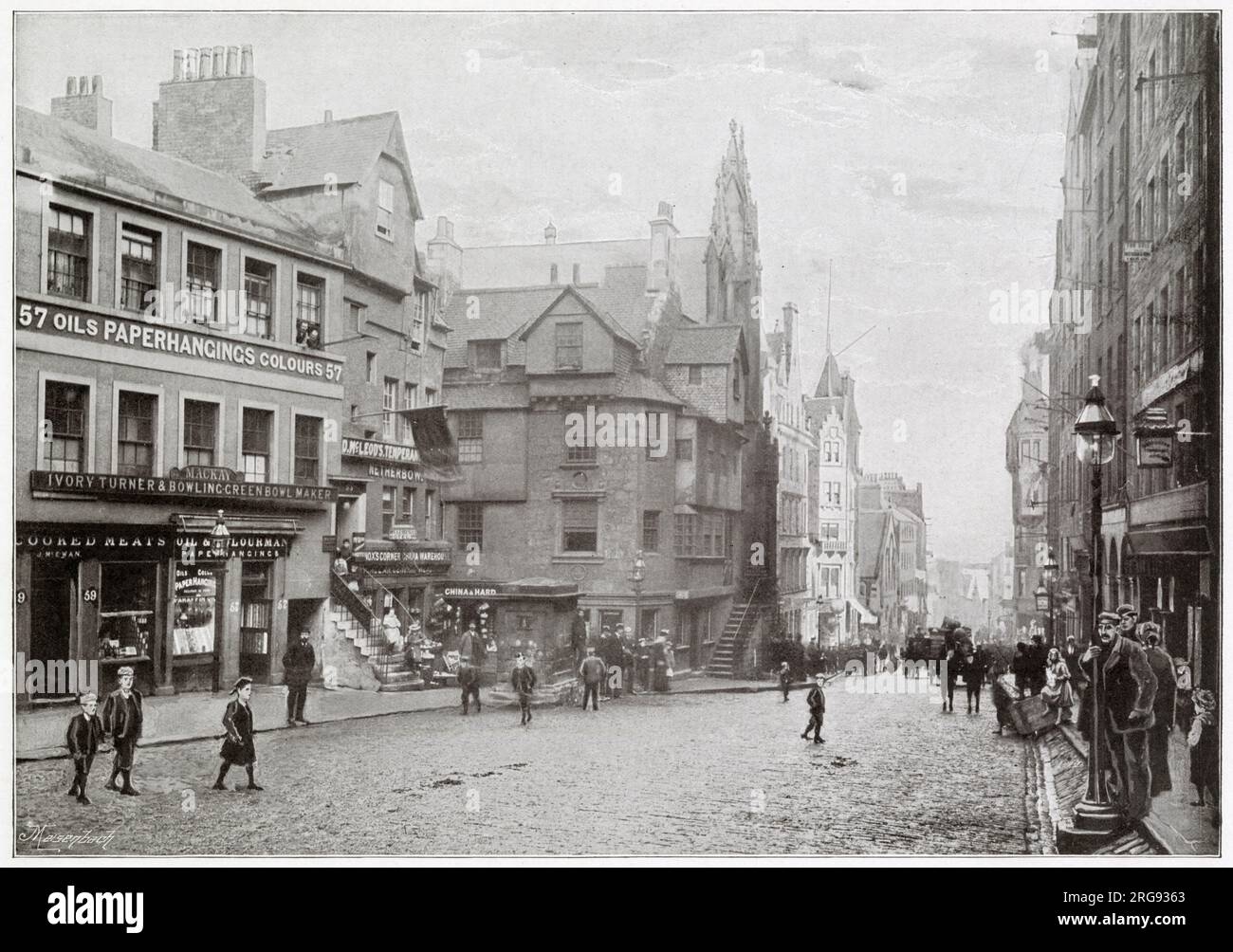High Street of the old Manse of John Know, to which he came soon after ...
