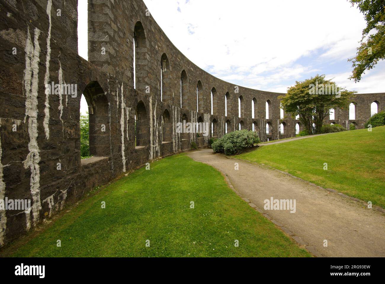 Internal view of part of McCaig's Tower, on a hill overlooking Oban in ...