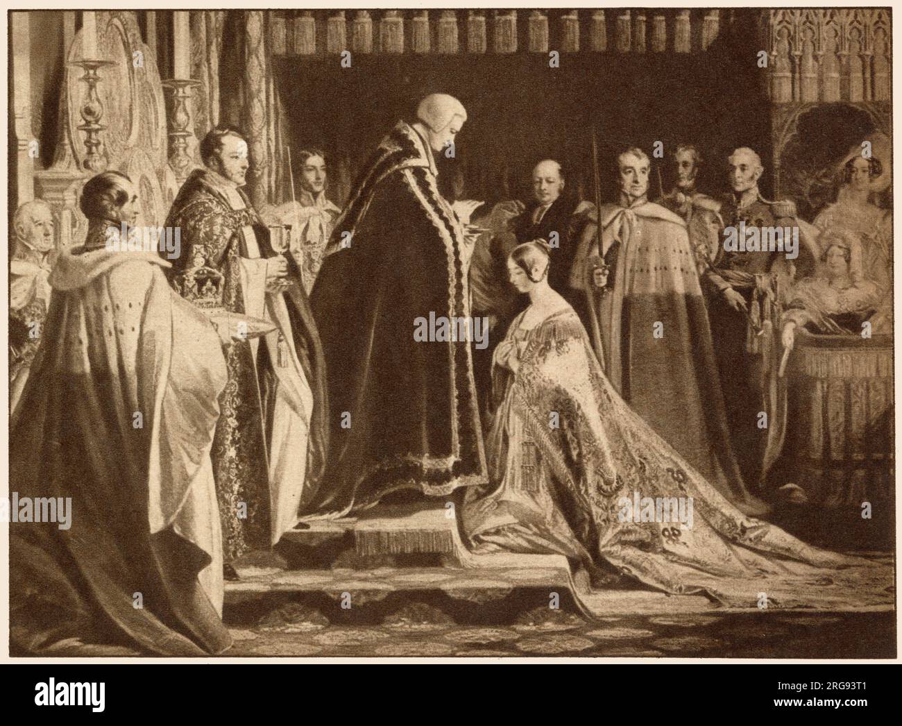 The holy sacrament administered to the sovereign, Queen Victoria ...