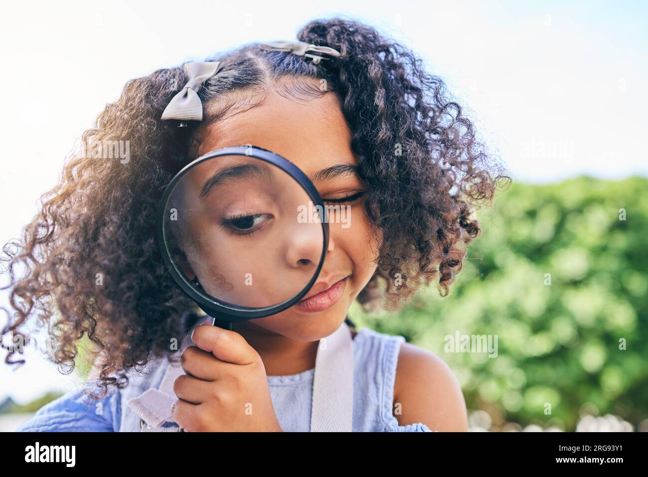 Magnifying glass plants in the park hi-res stock photography and images - Alamy