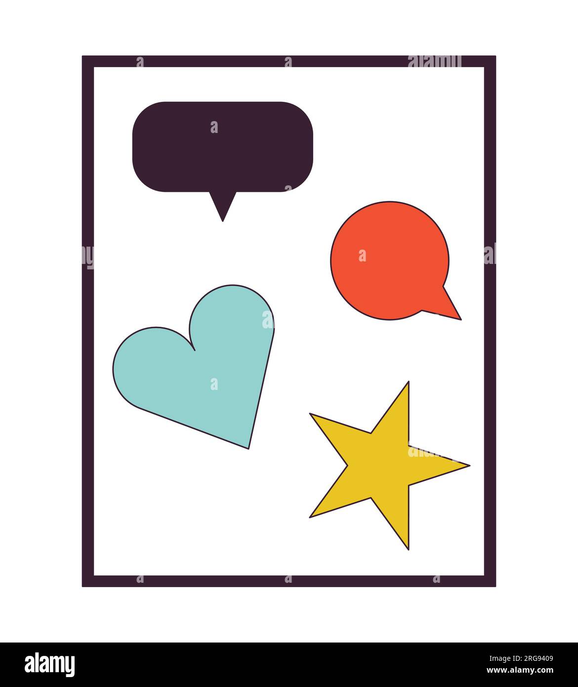 University student whiteboard flat line color isolated vector object Stock Vector Image & Art ...