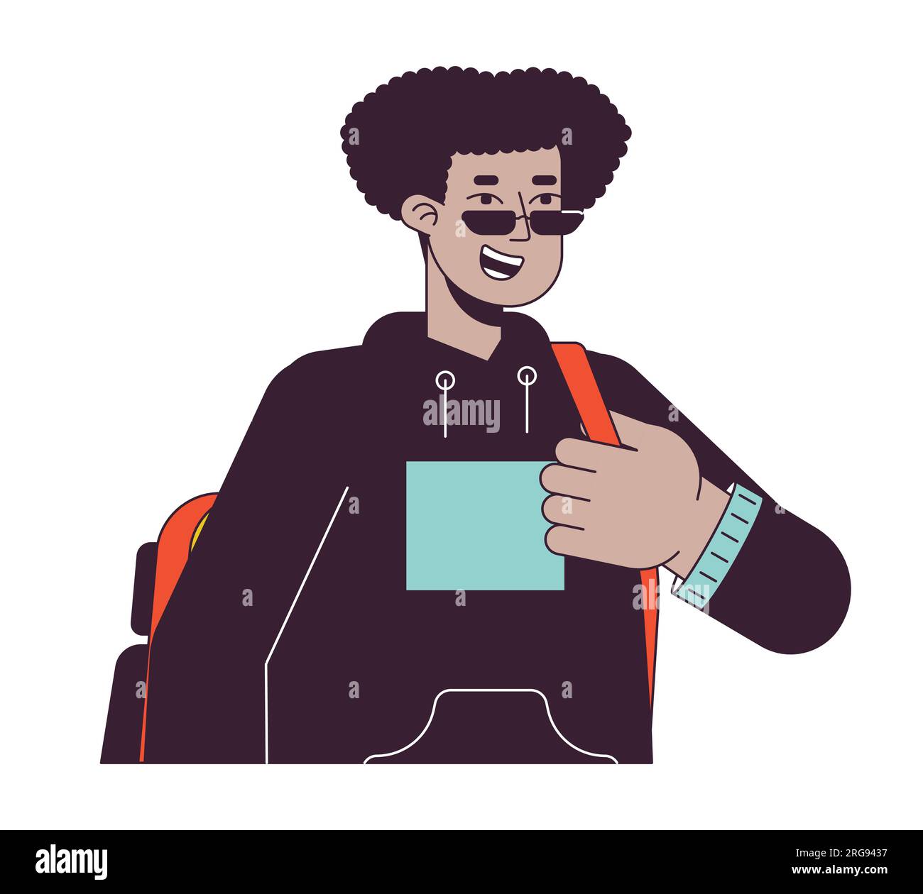 Hispanic male college student Stock Vector Images - Alamy