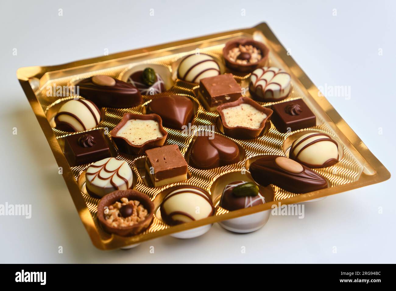 Candies chocolates in box hi-res stock photography and images - Alamy