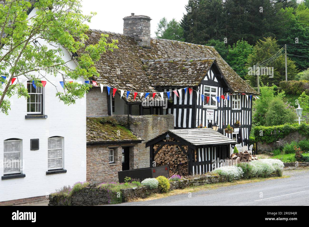 The Rhydspence Inn, in the Wye Valley, Herefordshire, near the Welsh ...