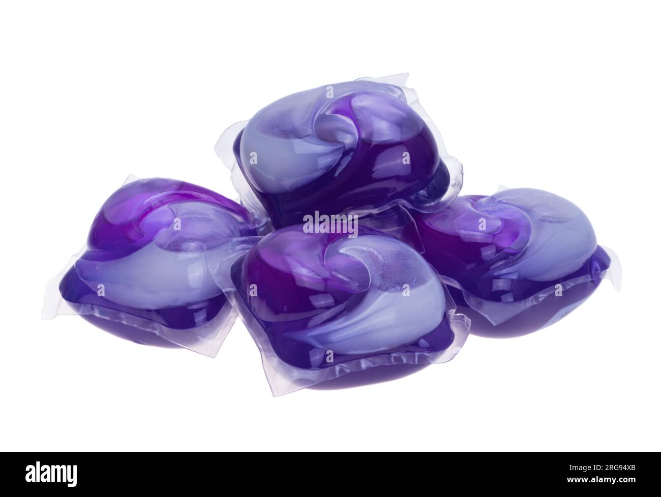 washing capsule isolated on white background Stock Photo - Alamy