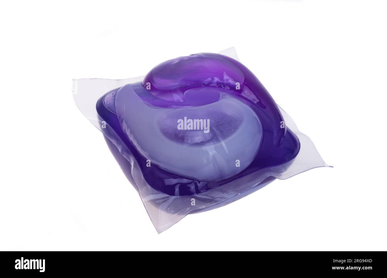 washing capsule isolated on white background Stock Photo - Alamy
