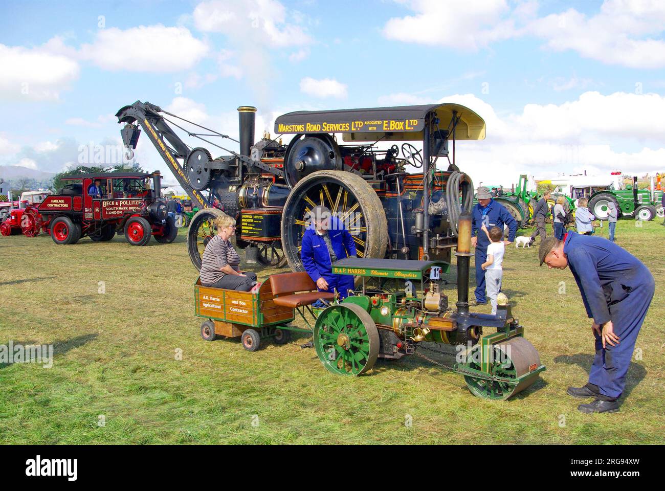 Welland Steam Fair, near Malvern, Worcestershire, with all kinds of ...