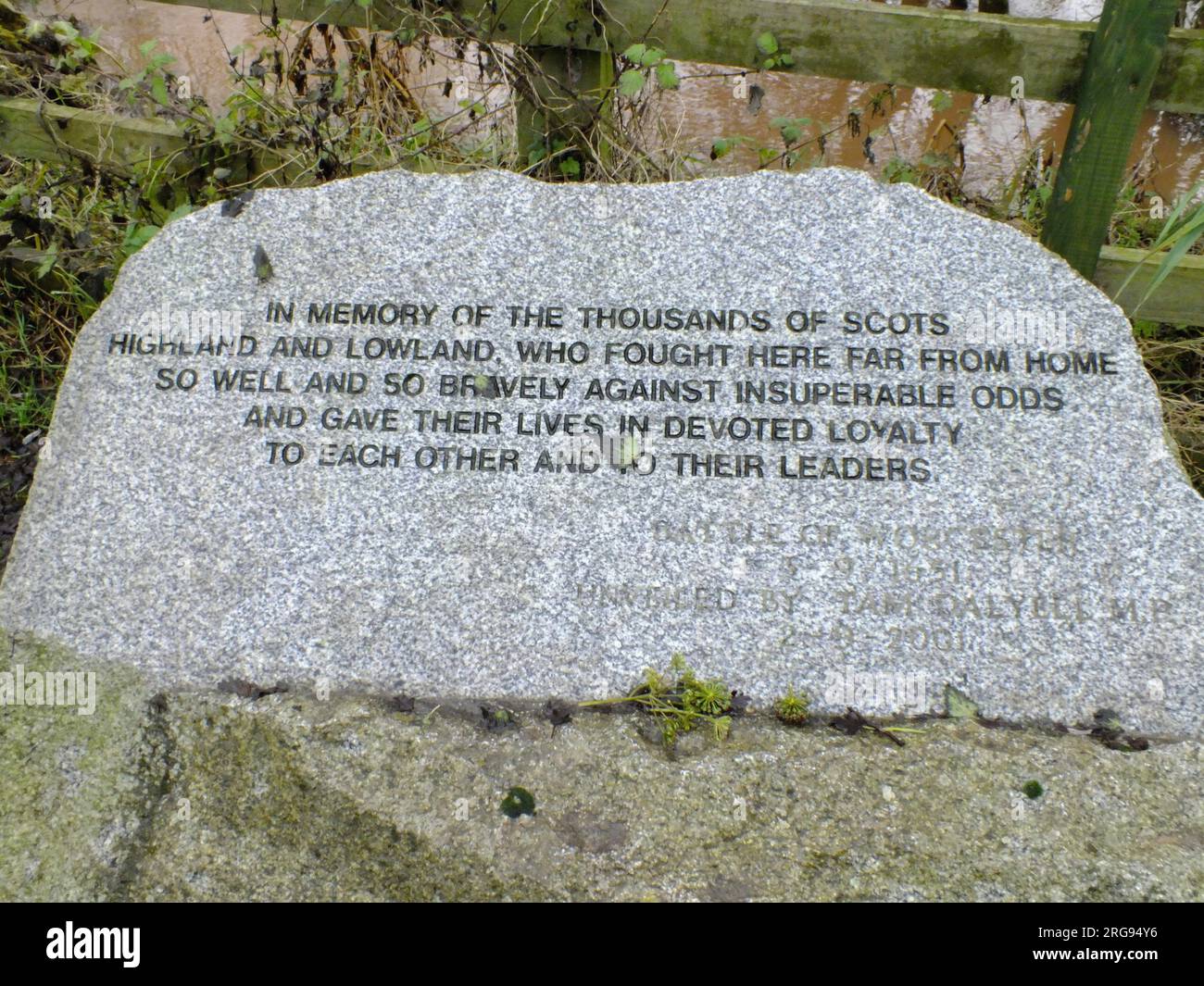 Scots Memorial at Powick Bridge on the River Teme, Worcester ...
