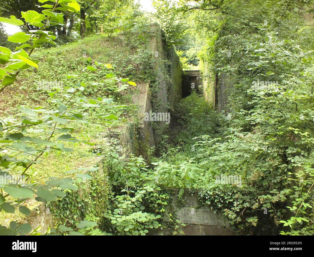 Monmouthshire and Brecon Canal at Cefn, South Wales, where the flight ...