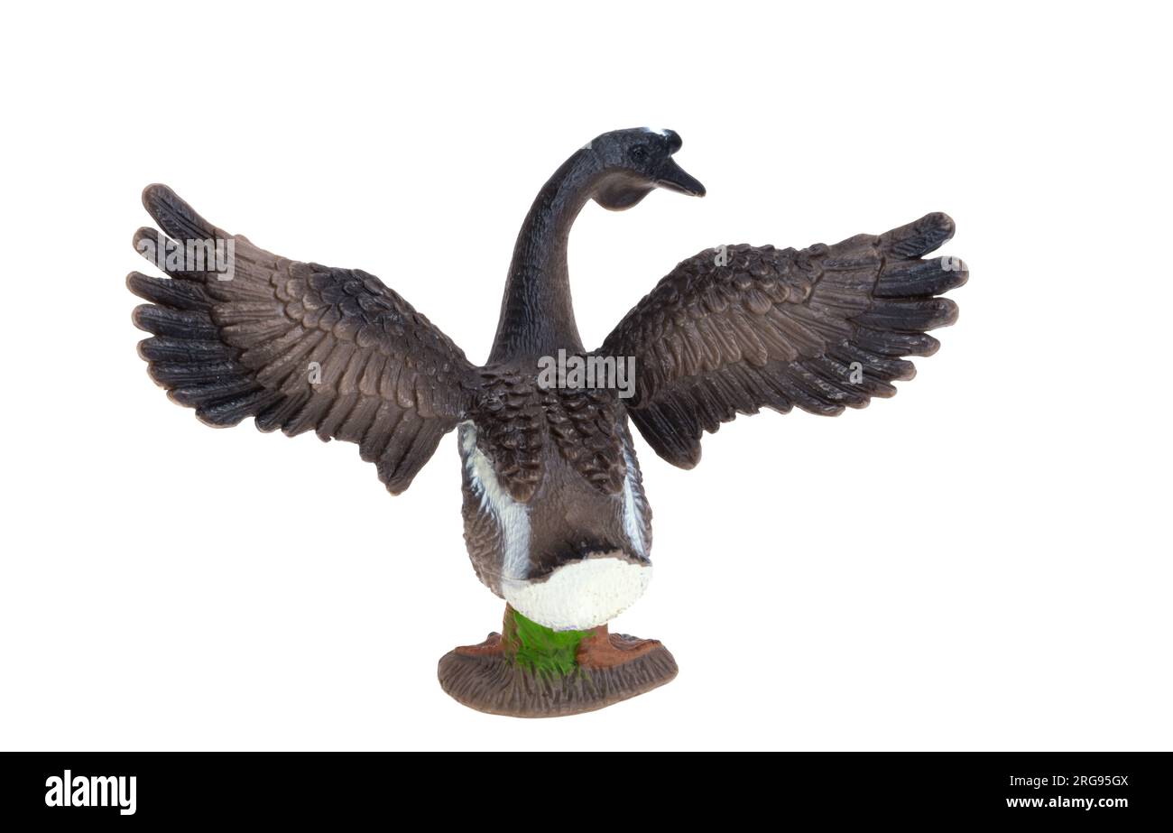 goose figurine isolated on white background Stock Photo - Alamy