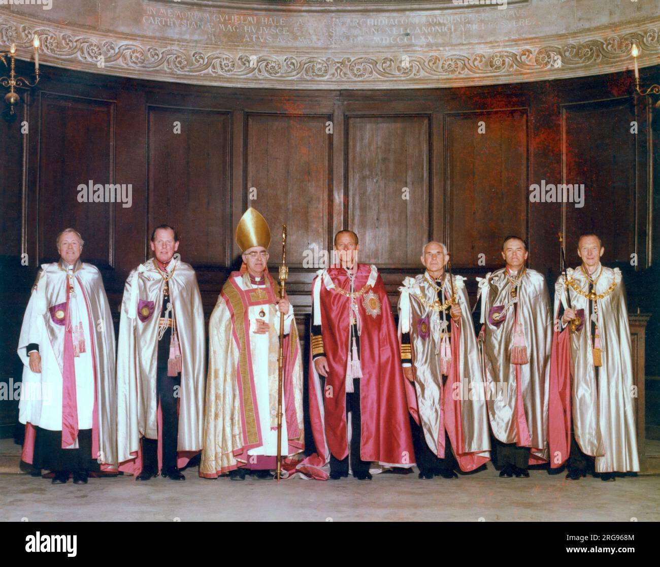 Group photo of seven people in official robes, taking part in an Order ...