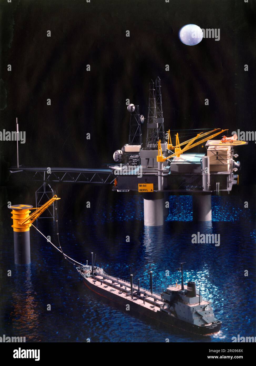 Beryl A model for Mobil Stock Photo - Alamy