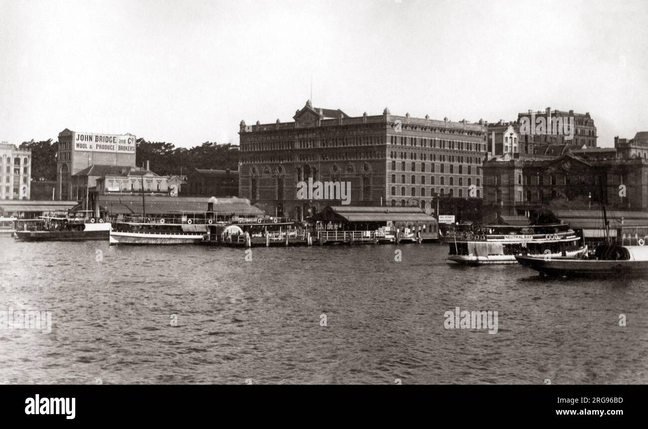 Circular Quay, Sydney, Australia, circa 1890s Stock Photo - Alamy