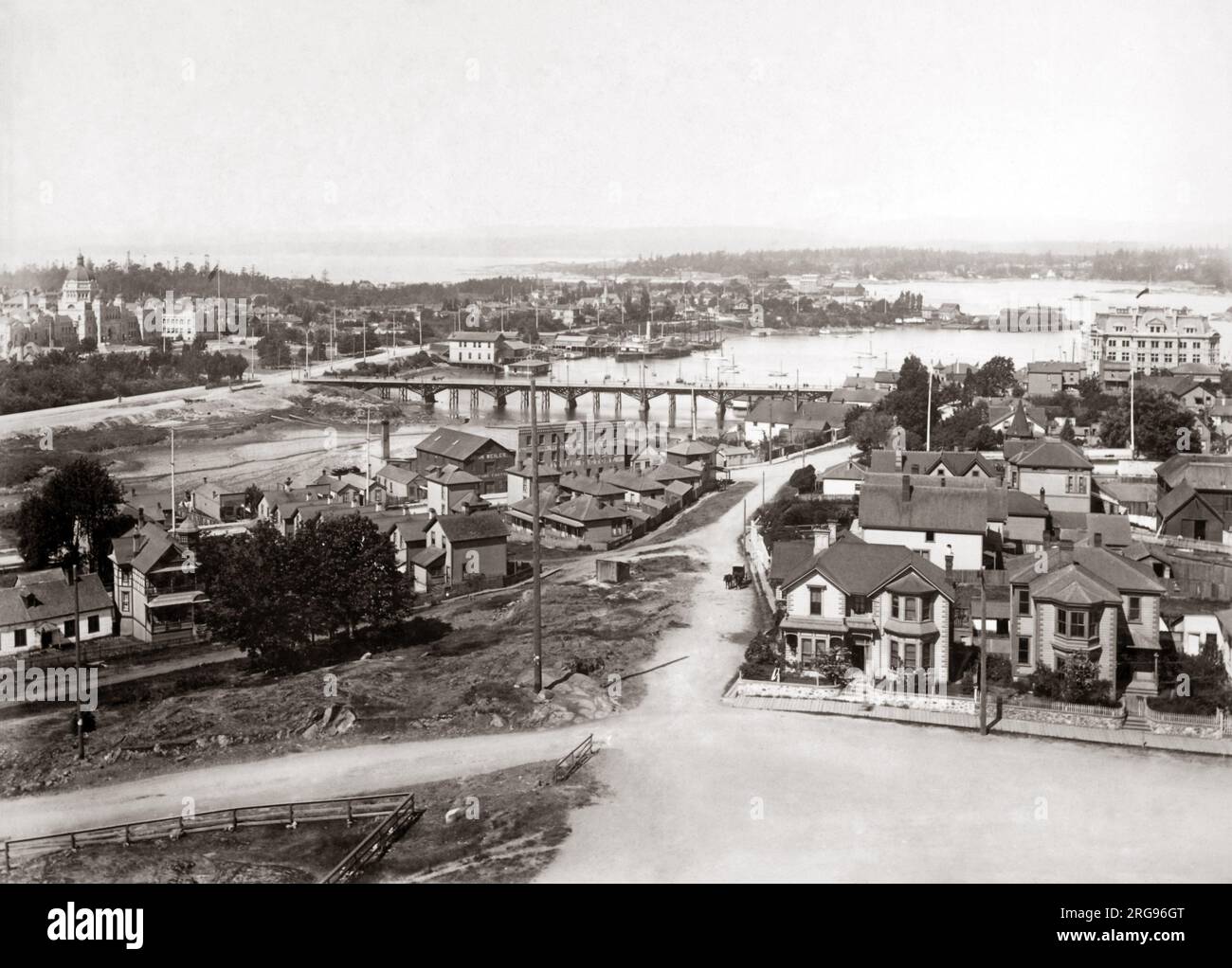 View of Victoria, British Columbia, Canada, circa 1890 Stock Photo - Alamy