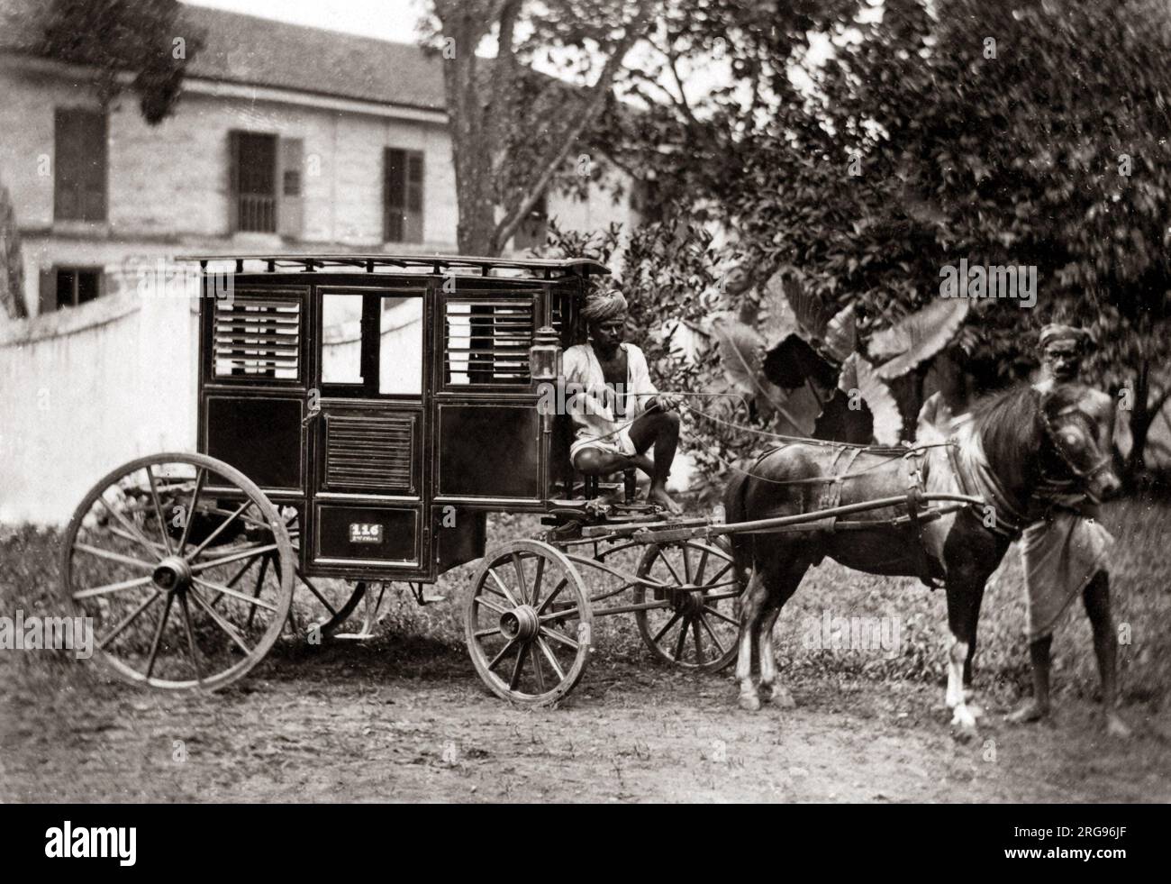 Pony carriage, India, circa 1880s Stock Photo - Alamy