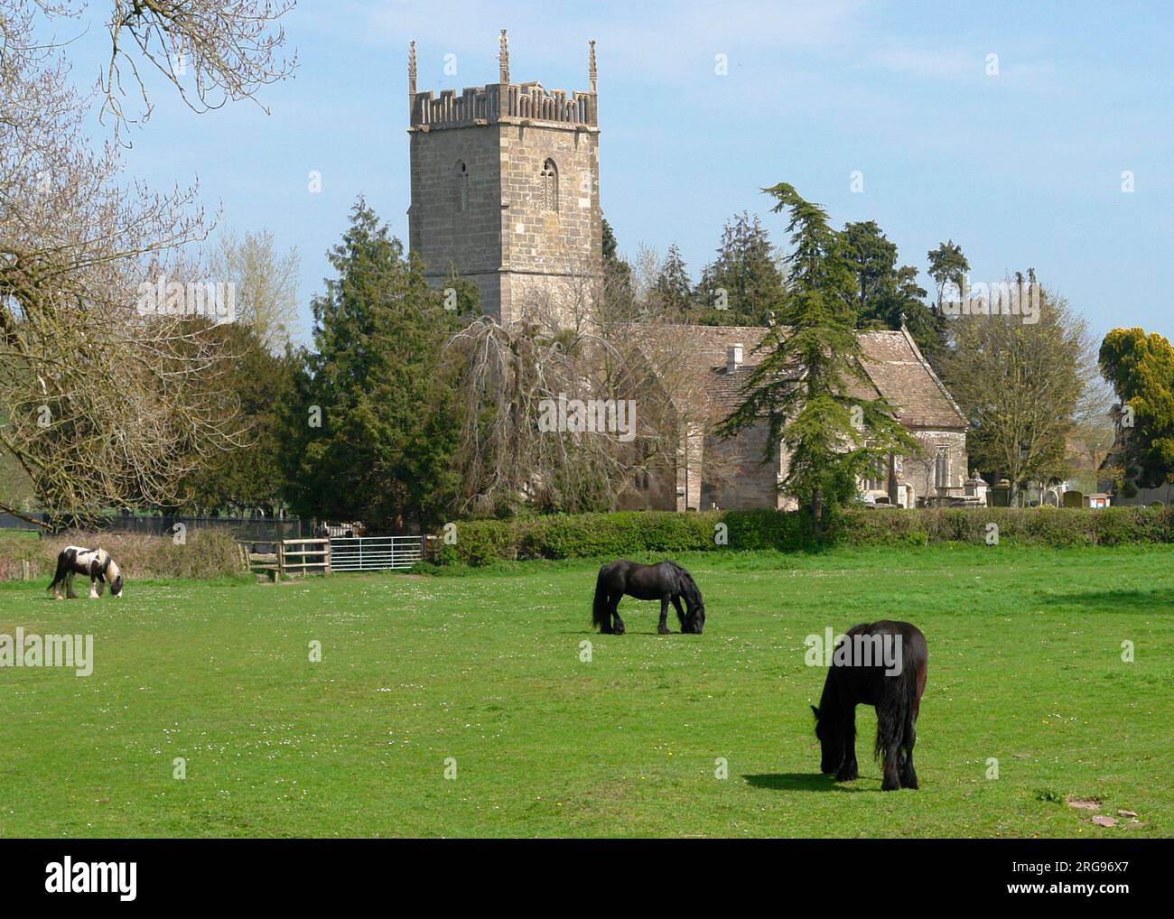 The parish church of St Mary the Virgin in the village of Frampton on ...