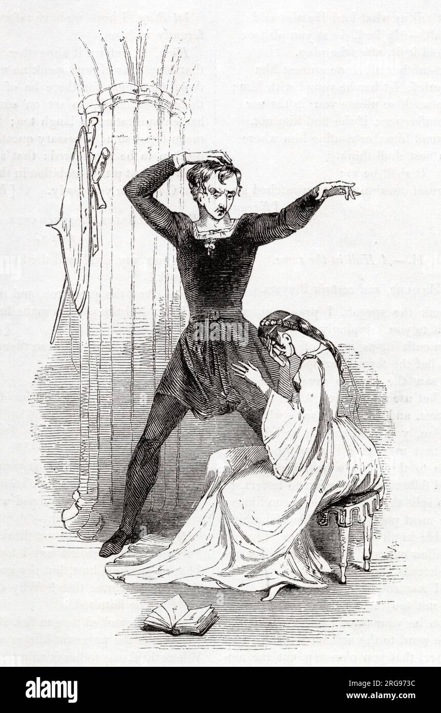 Illustration by Kenny Meadows to Hamlet, Prince of Denmark, by William ...