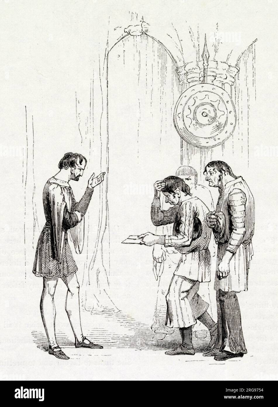 Illustration by Kenny Meadows to Hamlet, Prince of Denmark, by William ...