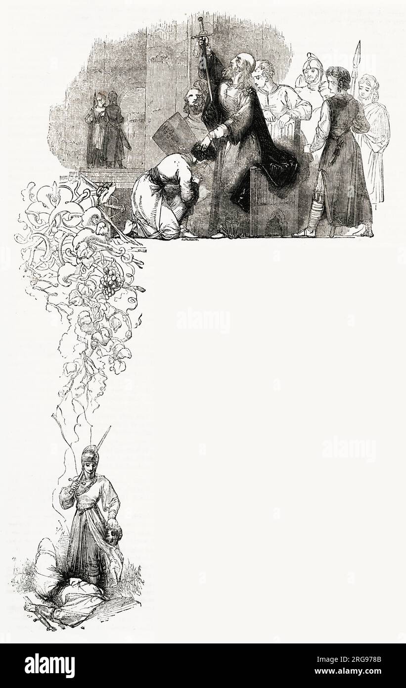 Illustration from the life of El Cid, Rodrigo Diaz de Vivar (c1043-1099 ...