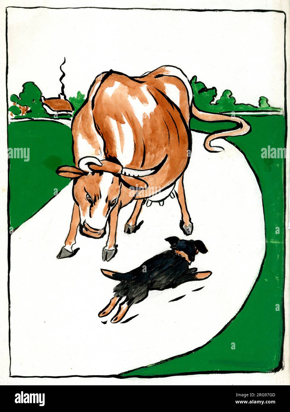 The House That Jack Built, by Minnie Asprey. This is the cow with the ...