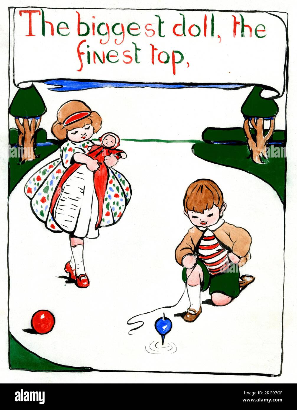 The biggest doll, the finest top, from When Mother's Ship Comes Home, by Minnie Asprey. (4 of 8 ...