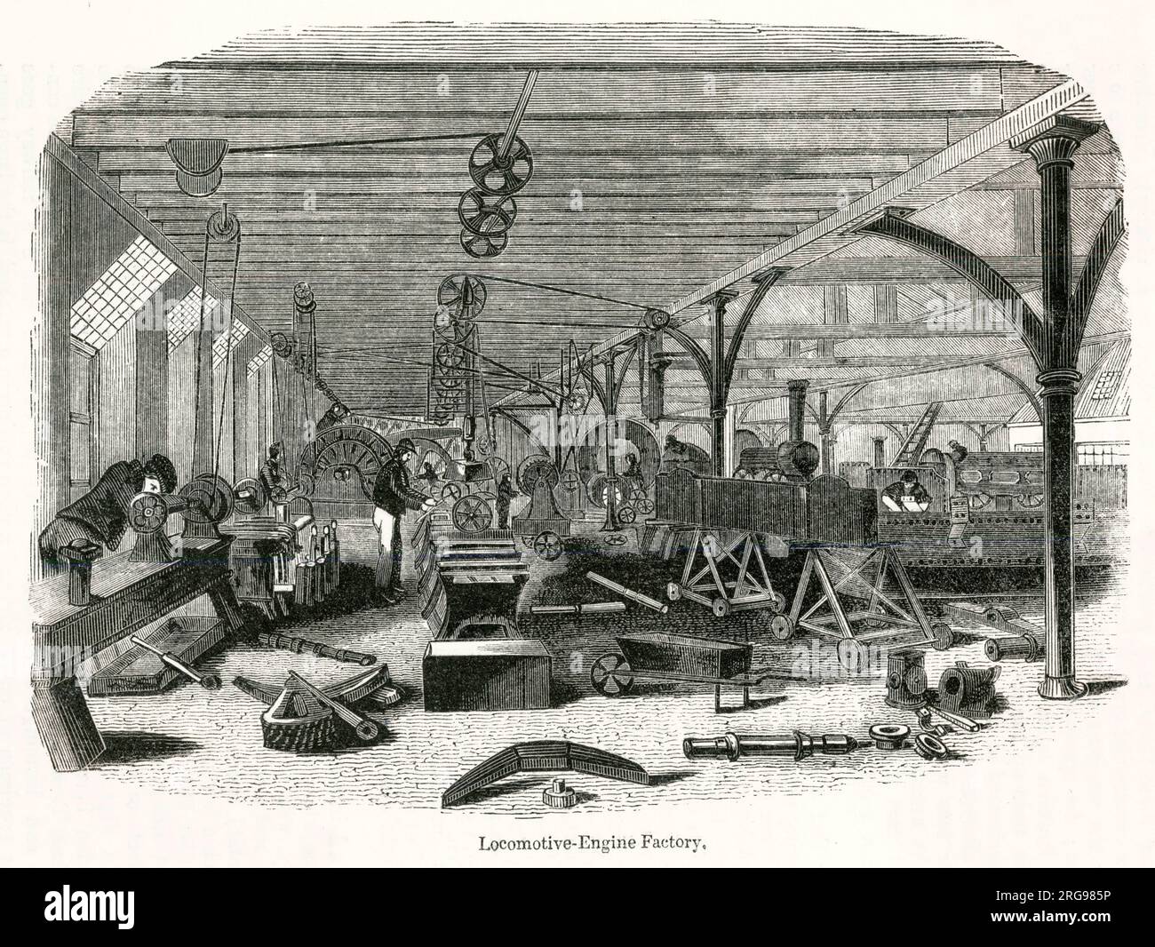 George Stephenson's locomotive engine factory, Newcastle-upon-Tyne ...
