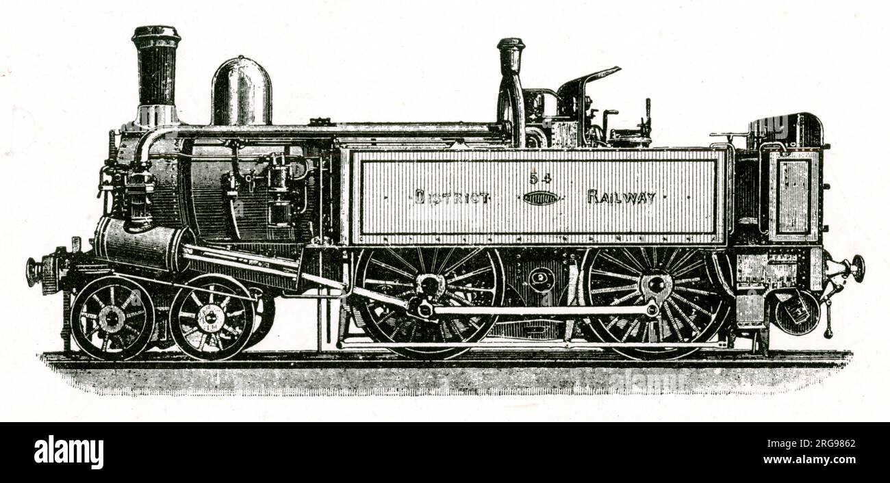 Metropolitan District steam locomotive, as used on the London ...