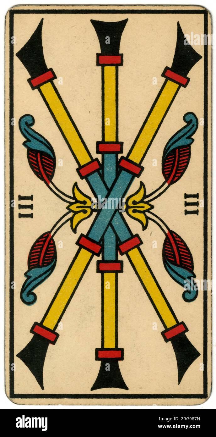 Tarot Card - Baton III Stock Photo - Alamy