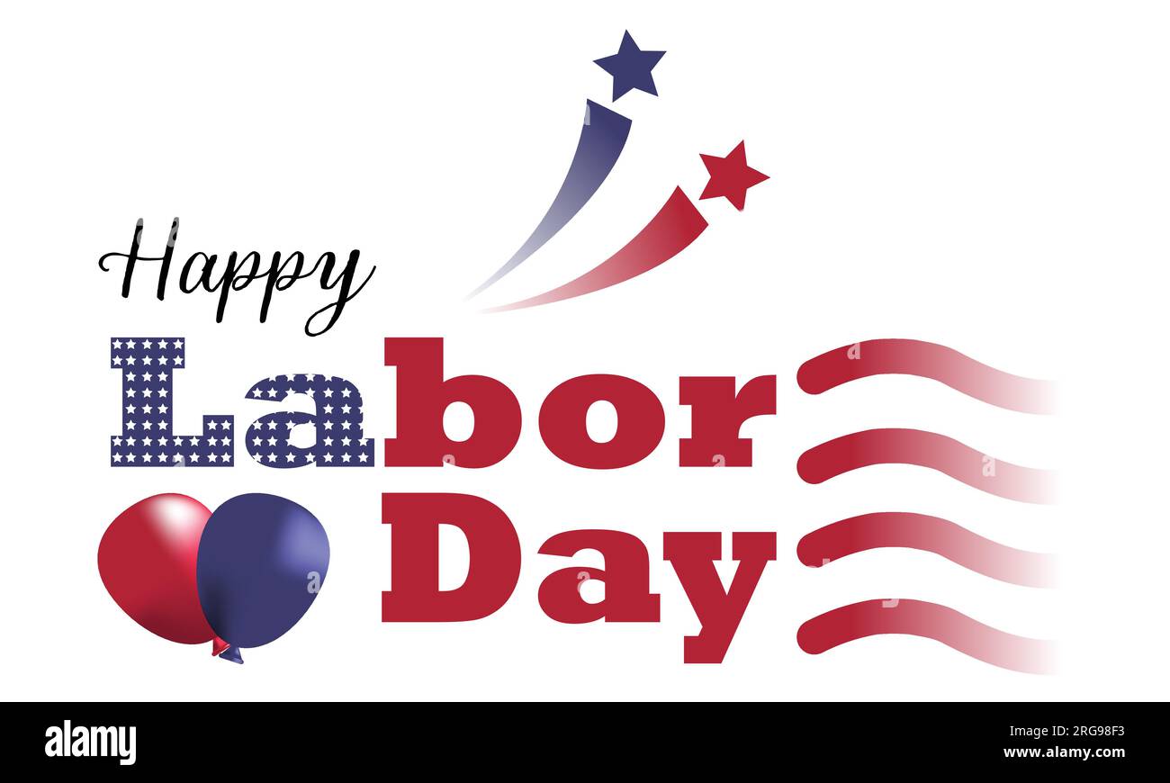 Happy Labor Day greeting banner . Happy Labor Day background. Greeting ...