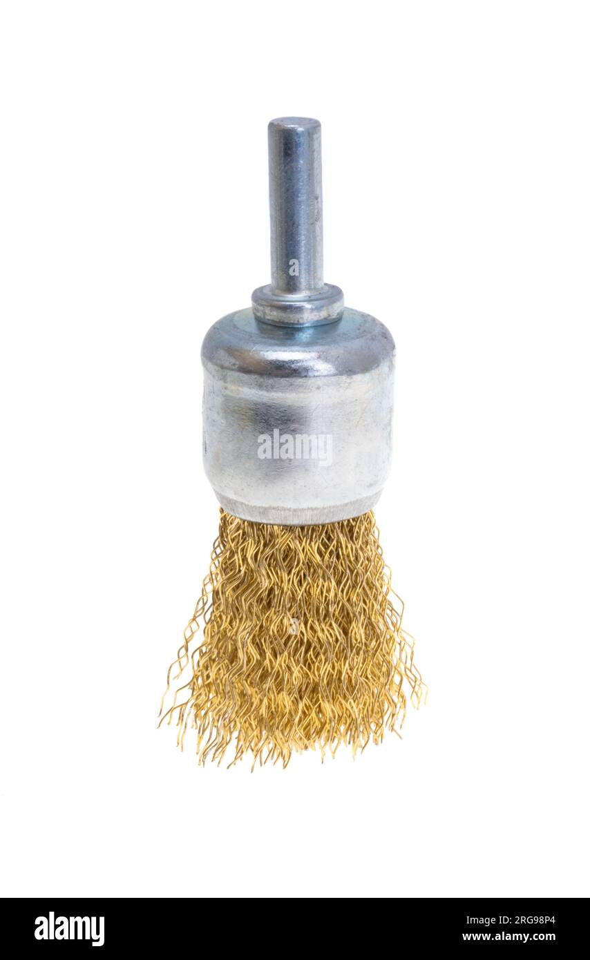 metal brush isolated on white background Stock Photo - Alamy