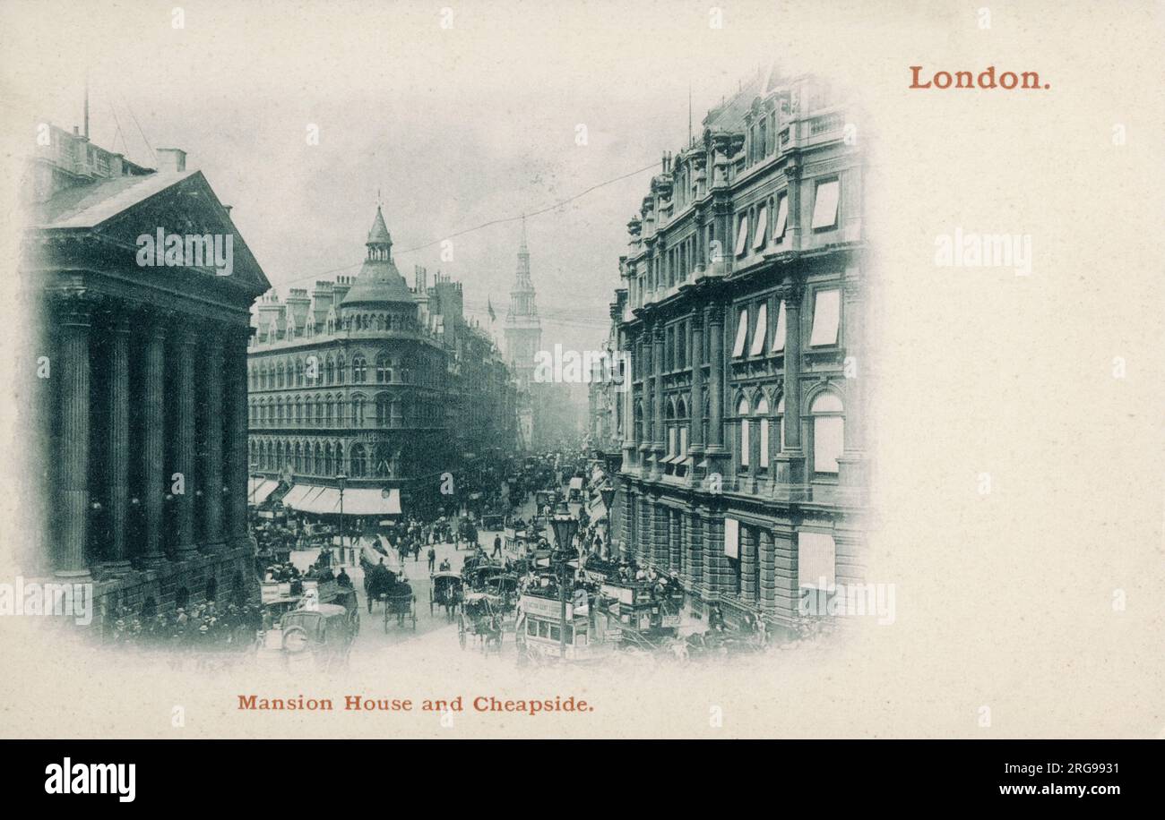 London - Mansion House and Cheapside Stock Photo - Alamy