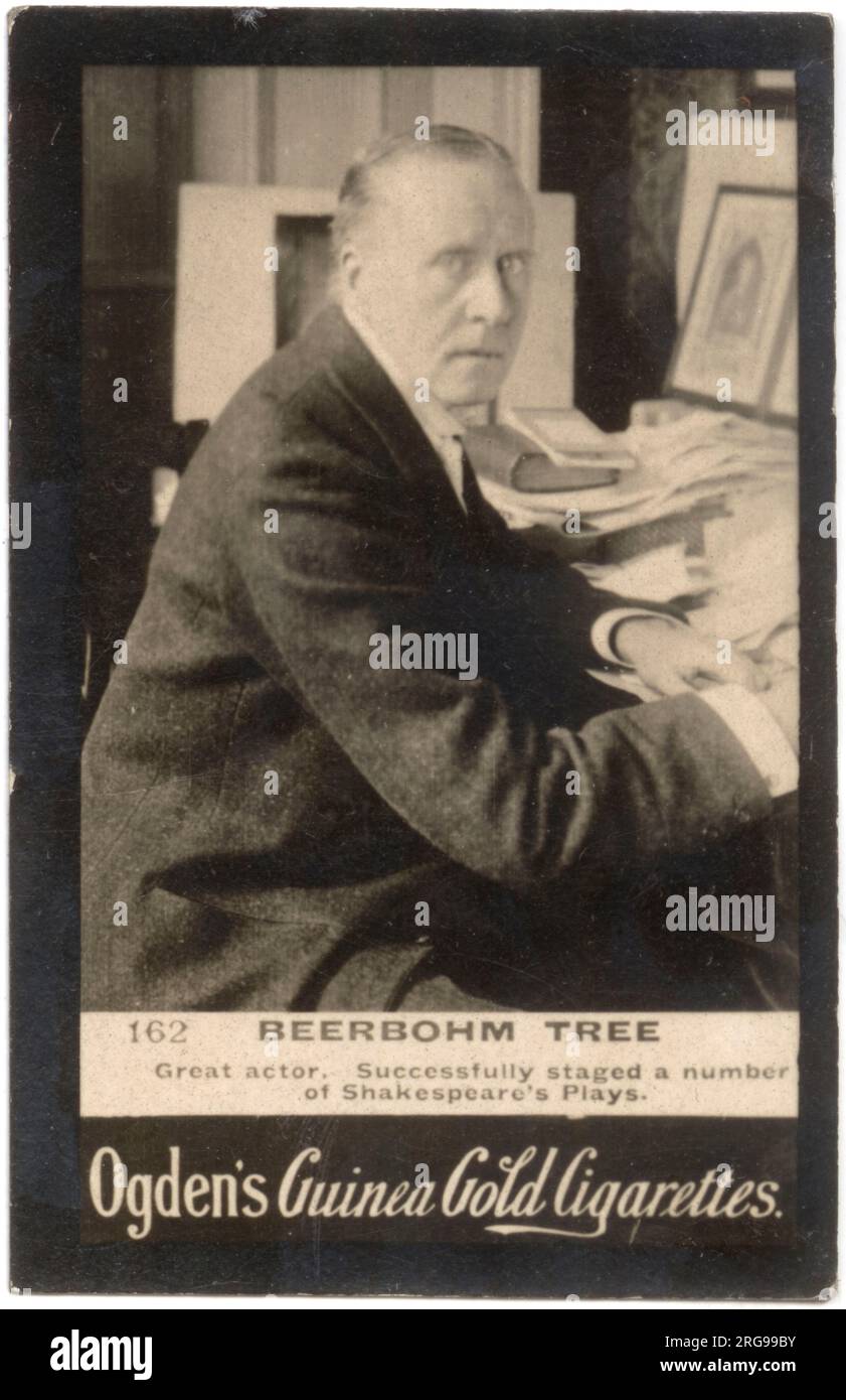 Sir Herbert Beerbohm Tree (1852-1917), English actor and theatre ...