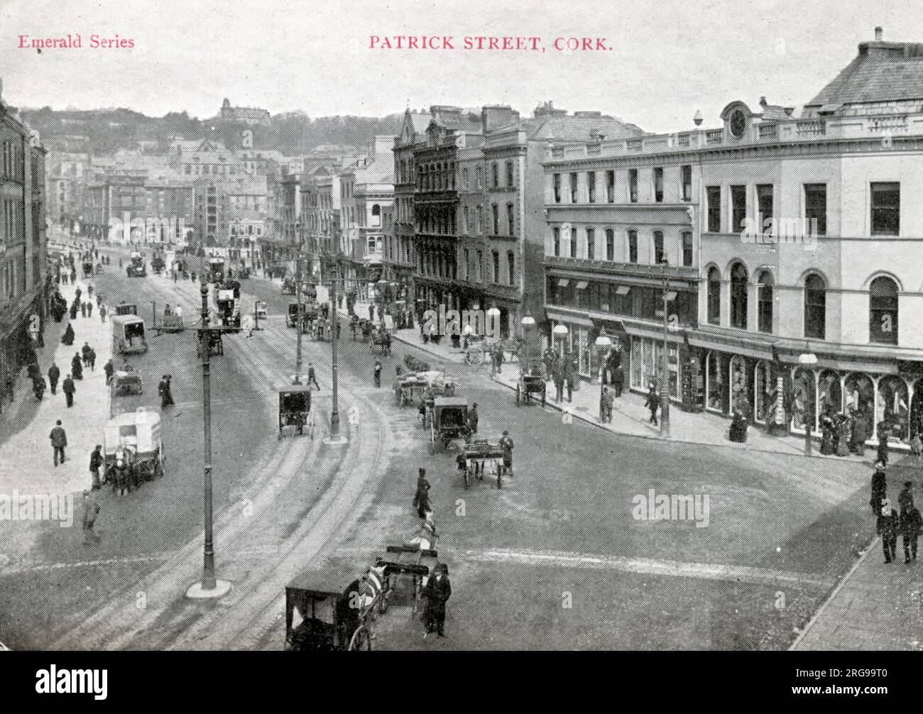 Aerial view of Patrick Street, Cork, Munster, Ireland Stock Photo - Alamy